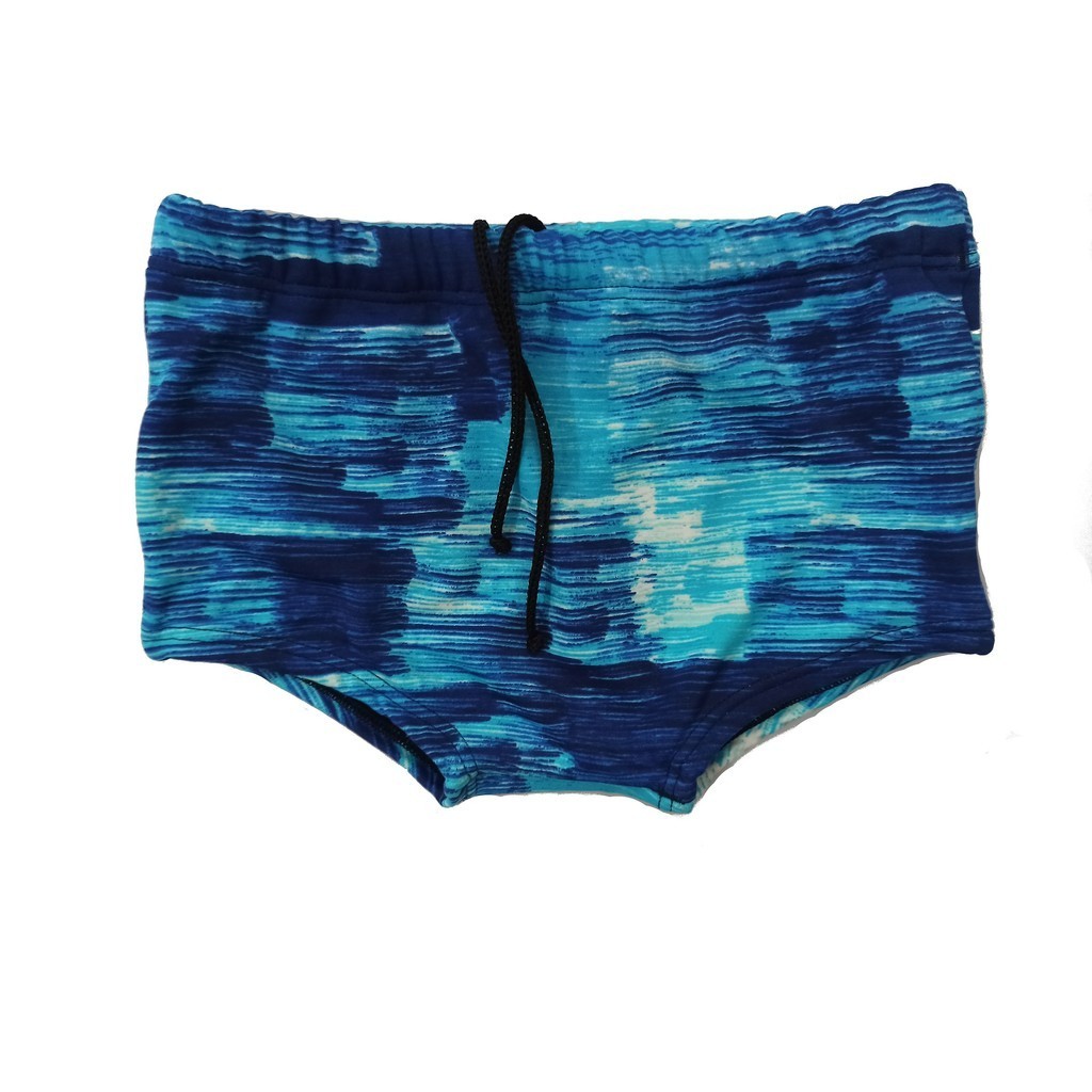 Sunga boxer infantil azul estampada 0 a 16 anos | Shopee Brasil
