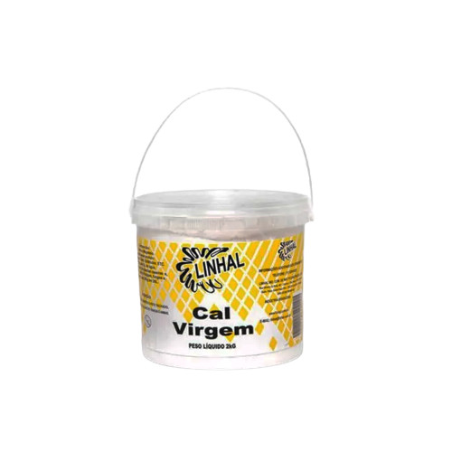 Cal Virgem pote 2kg Linhal | Shopee Brasil