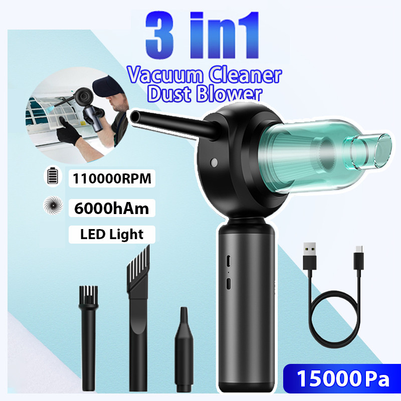 Mini AirExtraction Vacum Cleaner Com LED Aspirador De Ar Portátil Sem ...