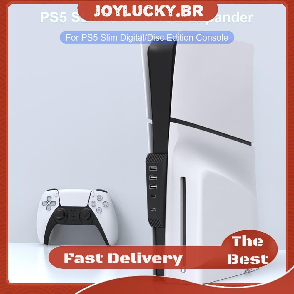 5 Em 1 USB Hub 3USB + 1 Tipo C Porta Para PS5 Slim Console Disc ...