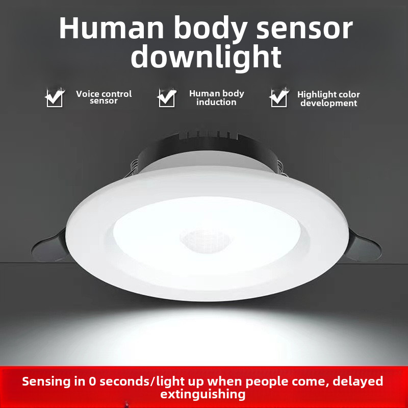 Led Intelligent Sound Light Control Radar Radar Sensor do Corpo Humano ...