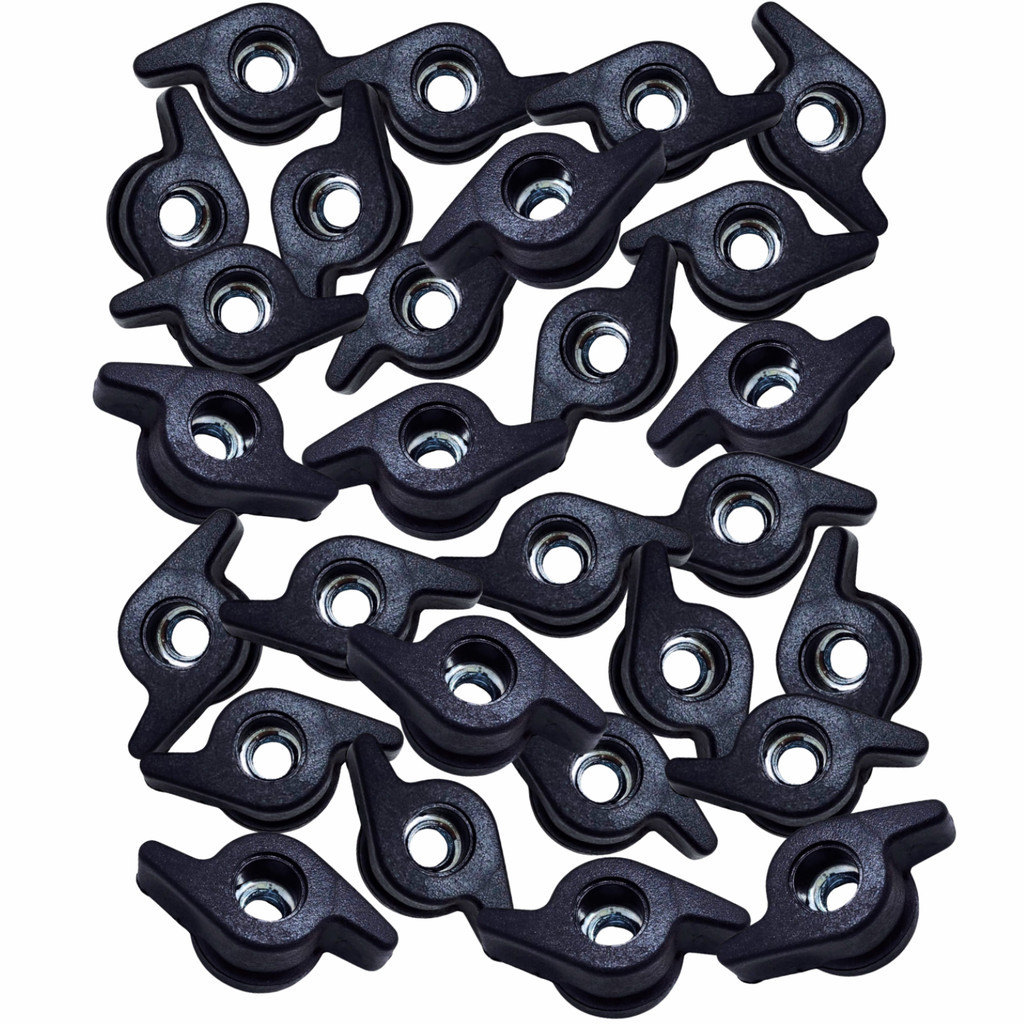 Manipulo Pequeno de 2 Hastes Fêmea com Porca 1/4" - Kit com 50 Unidades ...