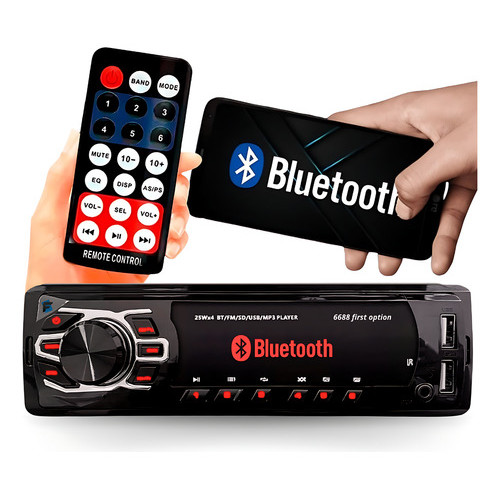 Radio Automotivo Sem Toca Cd Mp3 Player Bluetooth Usb Sd | Shopee Brasil
