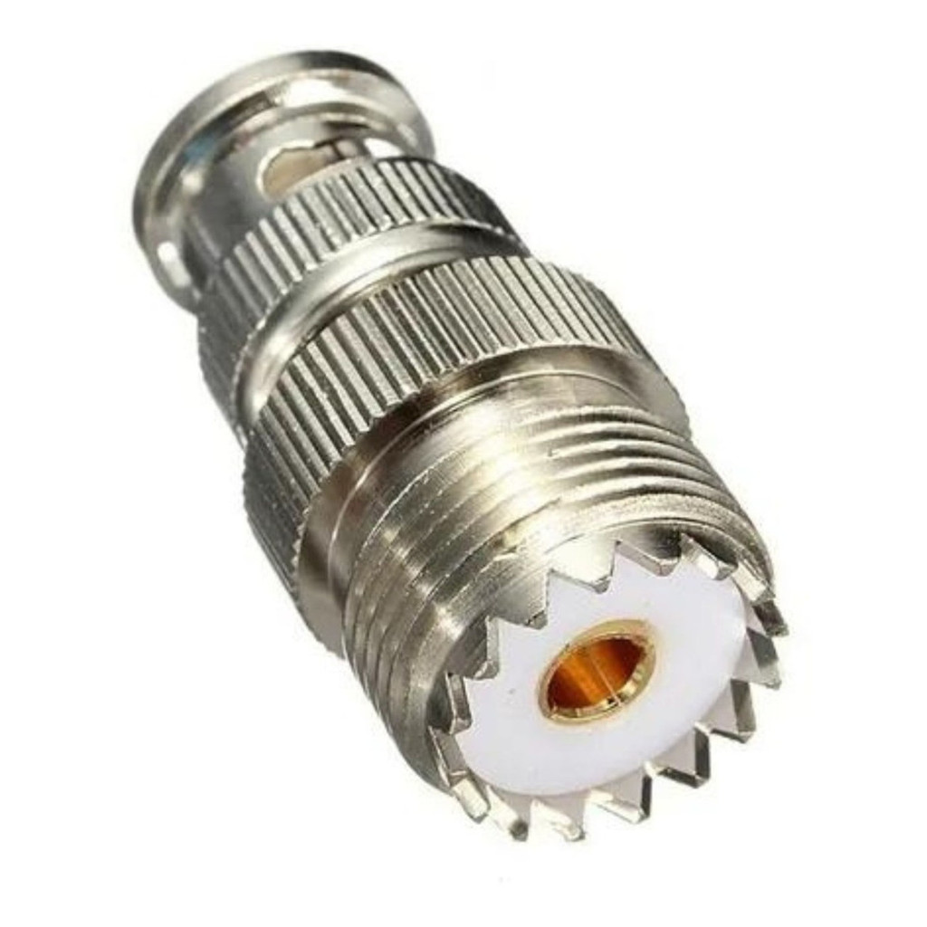 Adaptador Conector Bnc Macho P/ Uhf Femea Icom Yaesu Vertex | Shopee Brasil