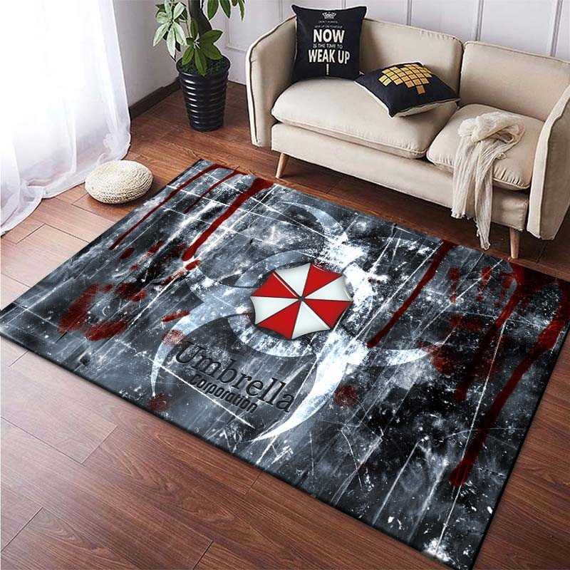 3D Resident Evil Games Gamer Area Rug , Tapete Para Sala De Estar Sofá ...