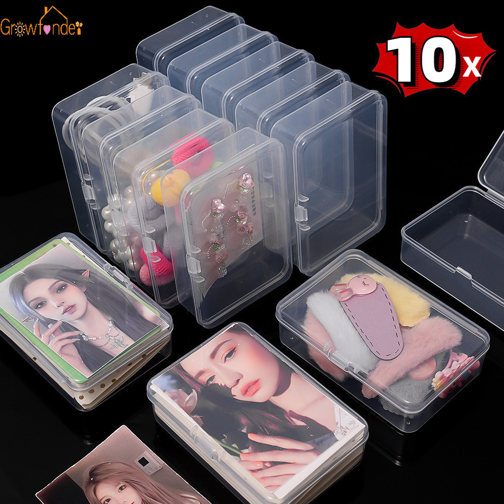 3/10Pcs Rectângulo De Alta Qualidade Durável Organizador De Cartões ...