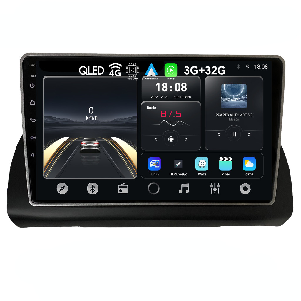 Kit Multimidia 9 Polegadas Android Fiat Argo Cronos 2017 A 2024 Octa Core 3GB 32GB 4G | Shopee ...