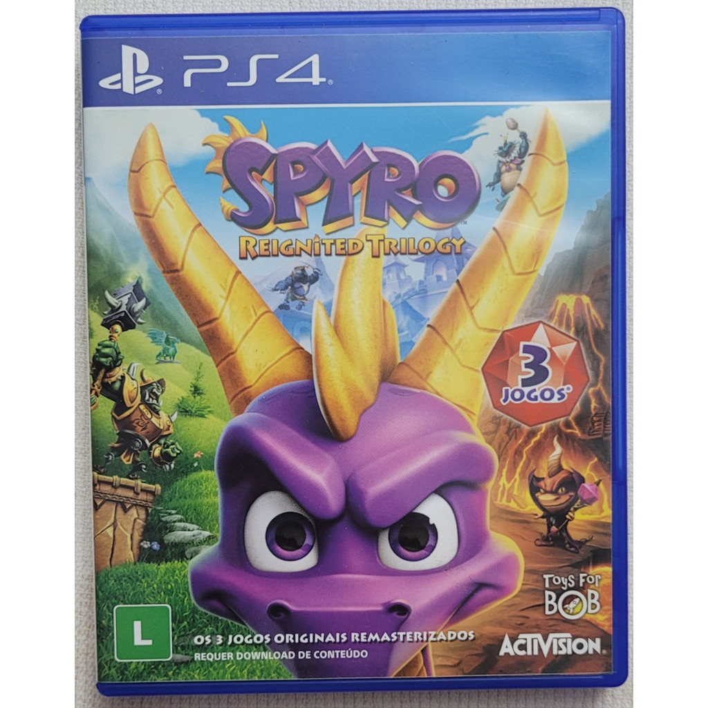 Jogo De Ps4 - Spyro: Reignited Trilogy (usado) | Shopee Brasil
