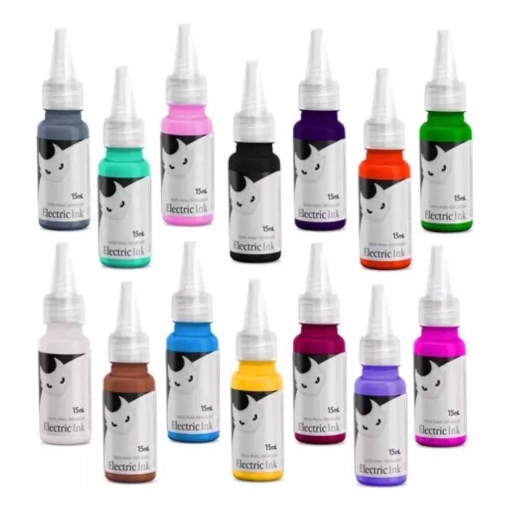 Tinta ELECTRIC INK 15ML tattoo em oferta, escolha sua cor, tinta para ...