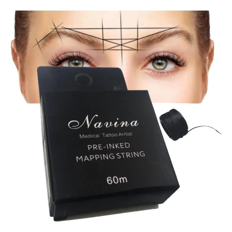 Linha De Marcacao Pigmentada Preta Sobrancelha 60 Metros Shopee Brasil