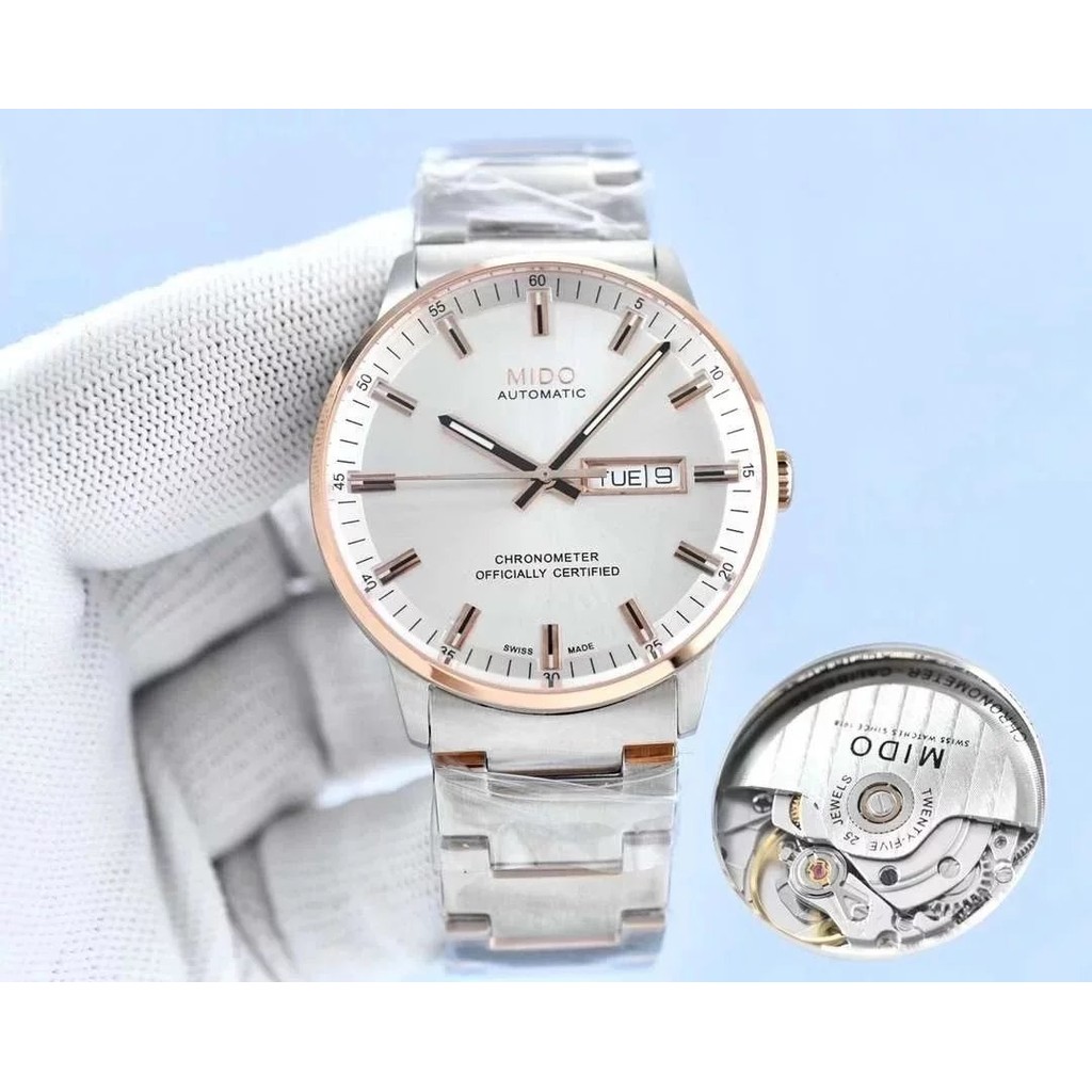 A versão mais alta do relógio de 40mm do Mido Commander chega. A série ...