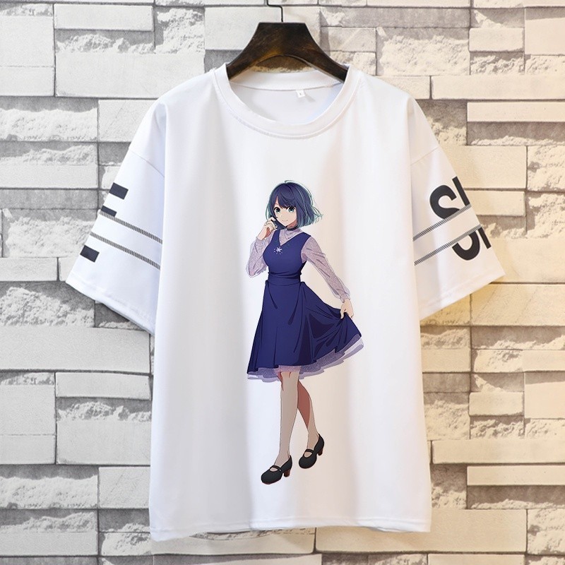 Anime Camiseta De Manga Curta Topo Harajuku Cosplay Hoshino Ai Mem ...
