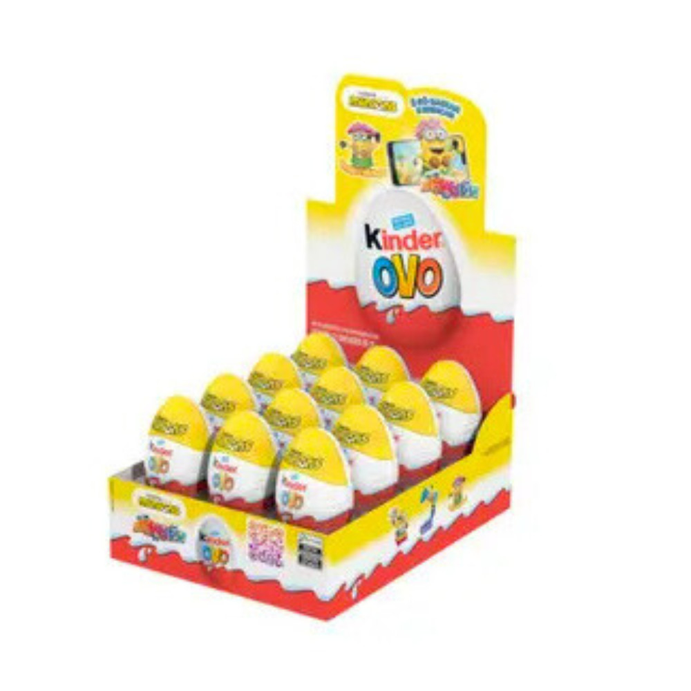 Kinder Ovo Minions 12 unidades | Shopee Brasil