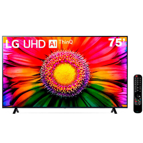 Smart TV 75 Polegadas 4K LG UHD ThinQ AI 75UR8750PSA HDR Bluetooth 3 ...