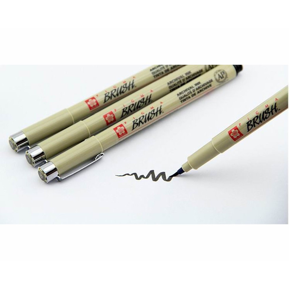 Caneta Pincel Brush Pen Pigma Sakura | Shopee Brasil