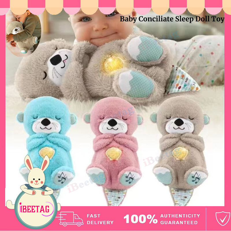 Ursinho De Pelúcia Adormecido Baby Snuggle Brinquedos De Lontra ...