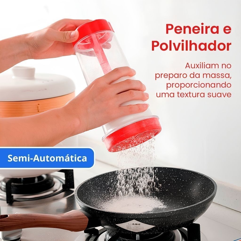 Tapioqueira Peneira Polvilhador Armazena Tapioca Farinha Cozinha ...