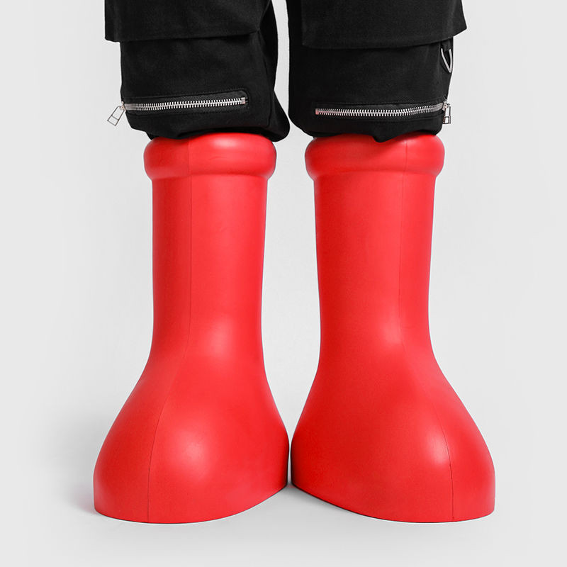 Atongmu Same Style Red Boots 2024 Big Red Novo Estilo Botas de Chuva de ...