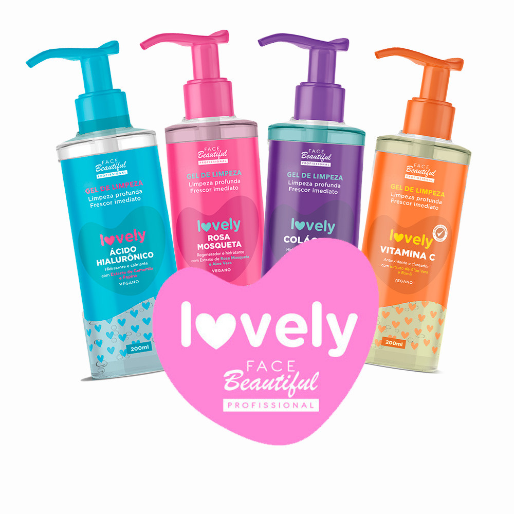 Gel de Limpeza Fácial Lovely Hidratante 200ml Face Beautiful | Shopee ...