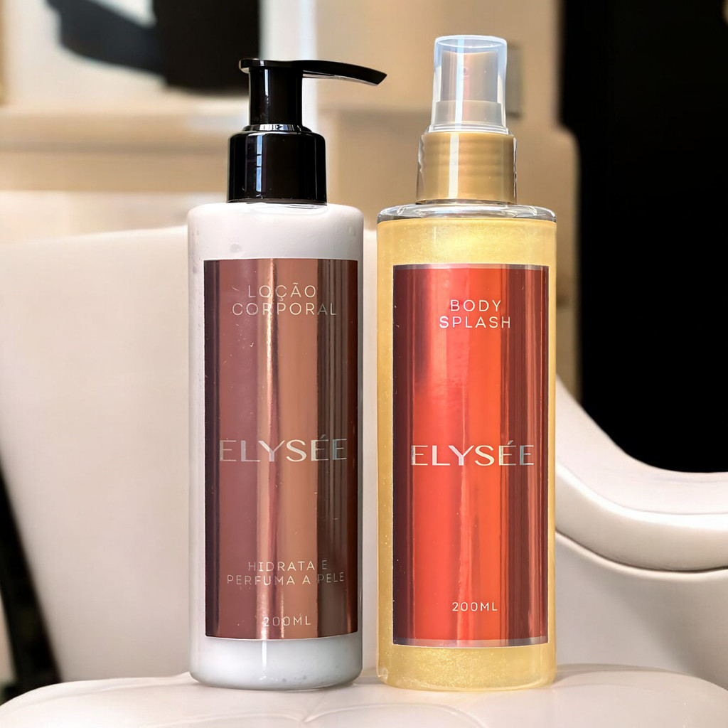 Kit Elyseé - Body Splash 200ml + Creme Acetinado 200ml Feminino ...