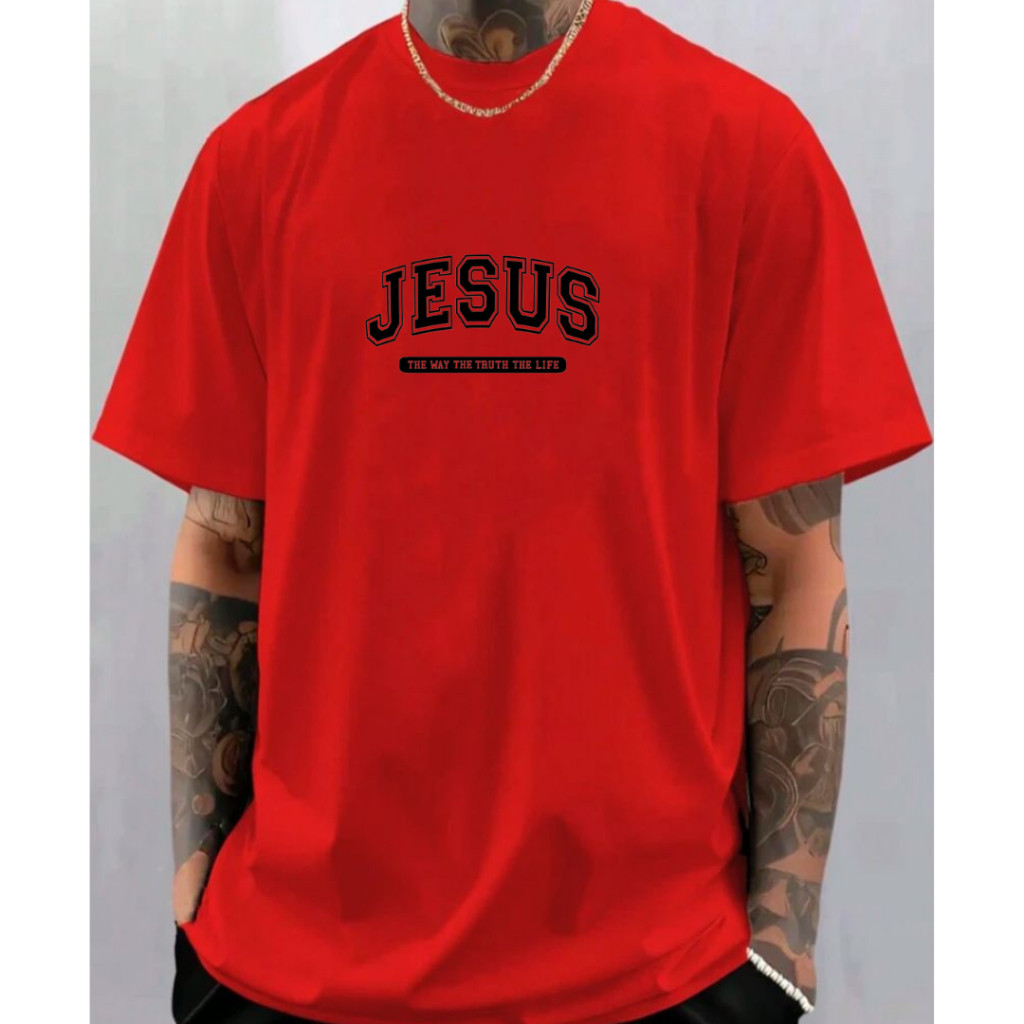 Camiseta Moda Religiosa Jesus Fé Igreja Camisa Básica 100% Algodão ...