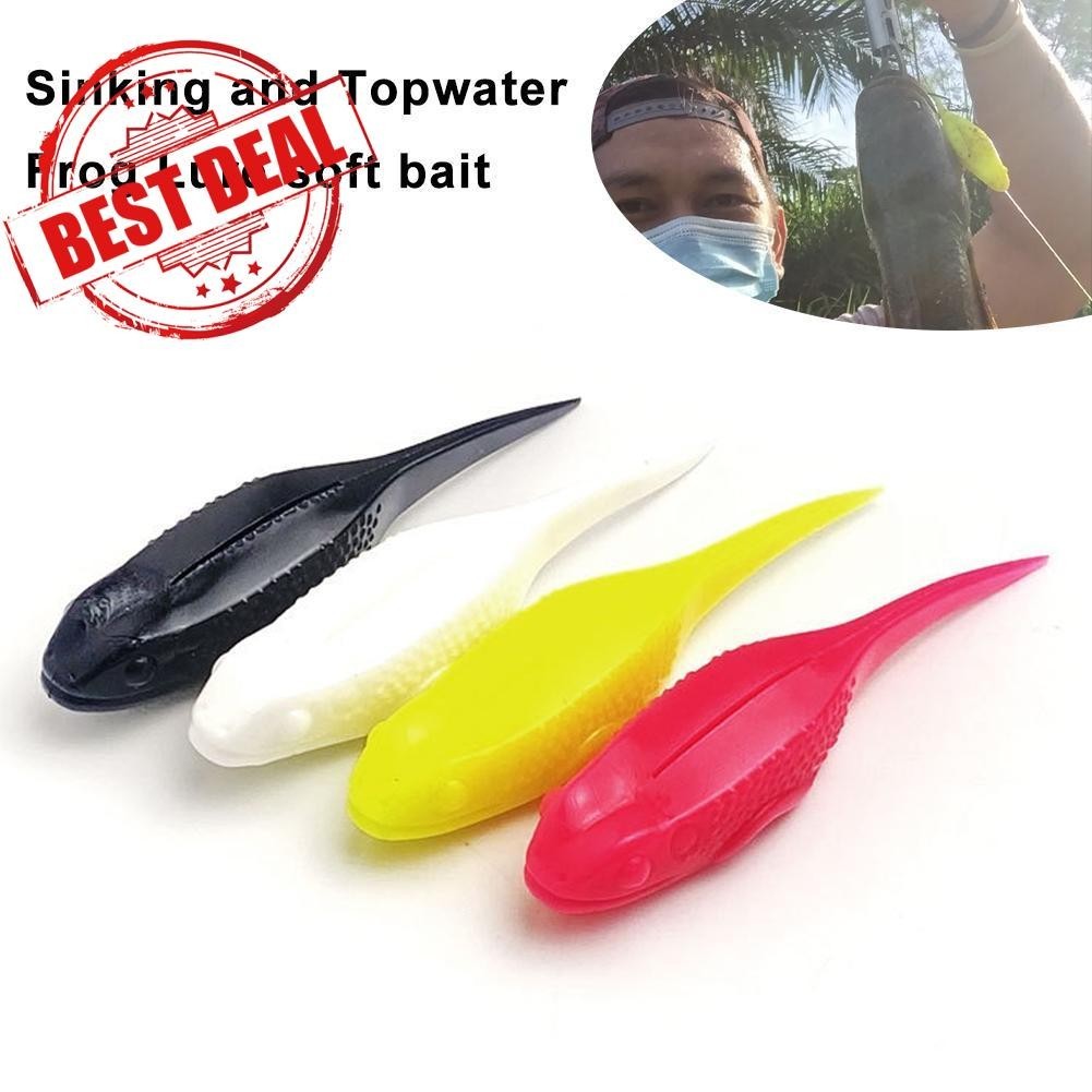 Conjunto De Isca De Pesca De Borracha De Sapo Macio Iscas Em Forma De ...