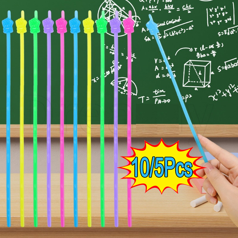 10/2Pcs Ponteiro Telescópico Para Professores Haste De Projeto De Dedo ...