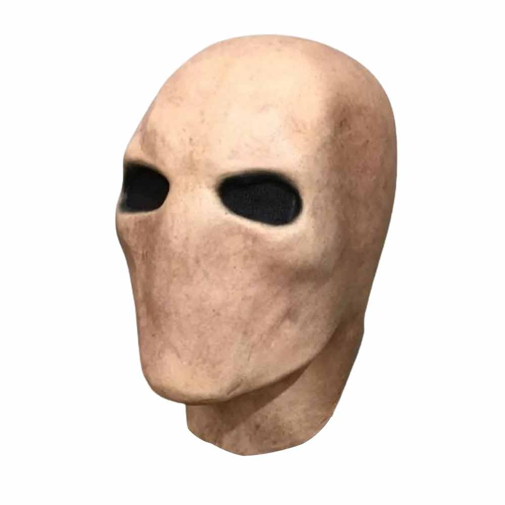 Halloween Slenderman Mask Dress Up Faceless Man Latex Helmet Party ...