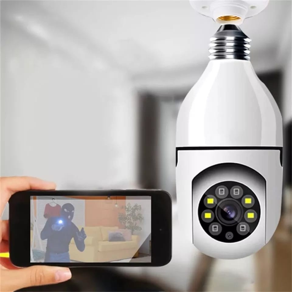 YsxLite 220V Câmera Segurança Lâmpada Wifi Full HD Sem Fio 360 Visão ...