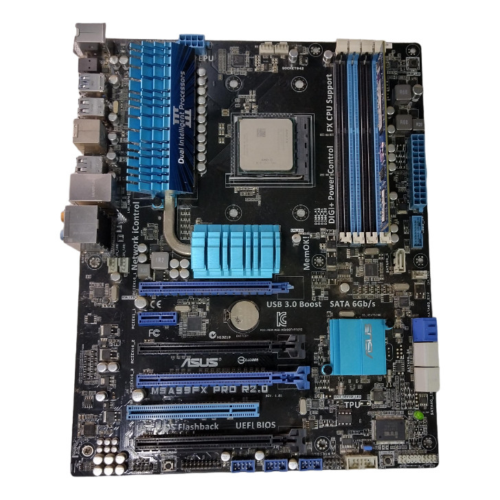 Placa Mãe Asus M5a99fx Pro R.2 + Amd Fx-8350 + 4 Gb Ram | Shopee Brasil