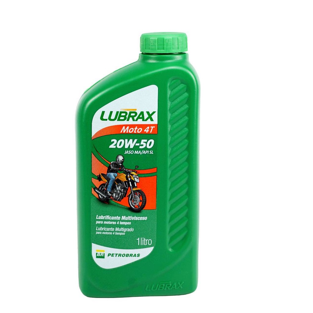 Óleo LUBRAX para Moto 4T 20w50 Mineral - 1 Litro | Shopee Brasil
