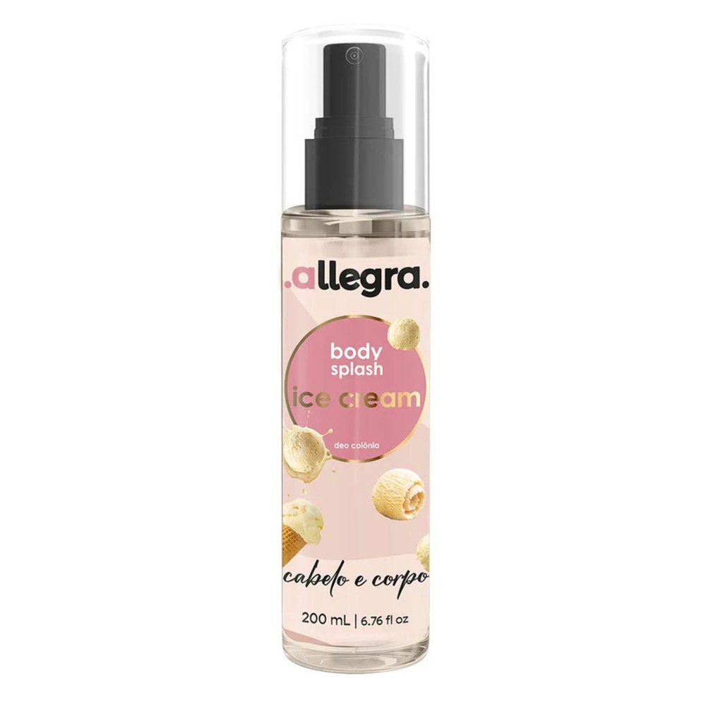 Body Splash Feminino Vita Seiva Ice Cream Allegra 200ml – Aroma Suave ...