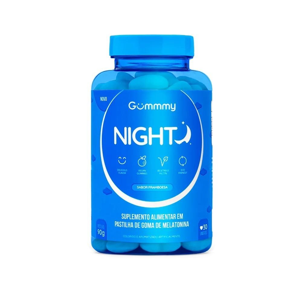 Gummy Night Sabor Framboesa Pote Com 30 Gomas | Shopee Brasil