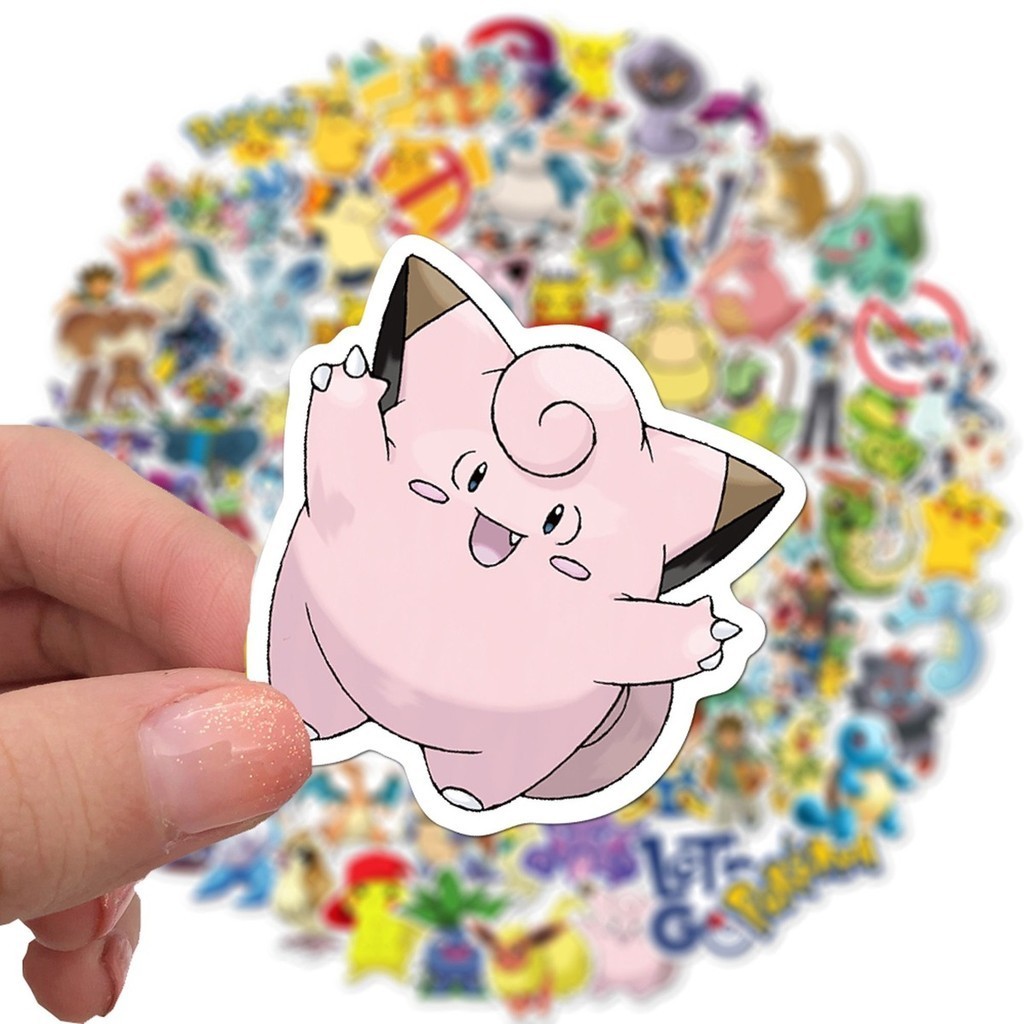Kit 50 Adesivos Sticker Pokémon Go Ash Pikachu Charizard Bulbasaur ...