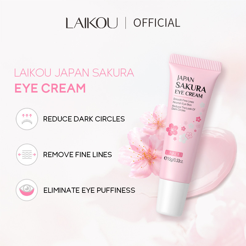 LAIKOU Japão Sakura Eye Cream Serum Anti-Rugas Soro Removedor De ...