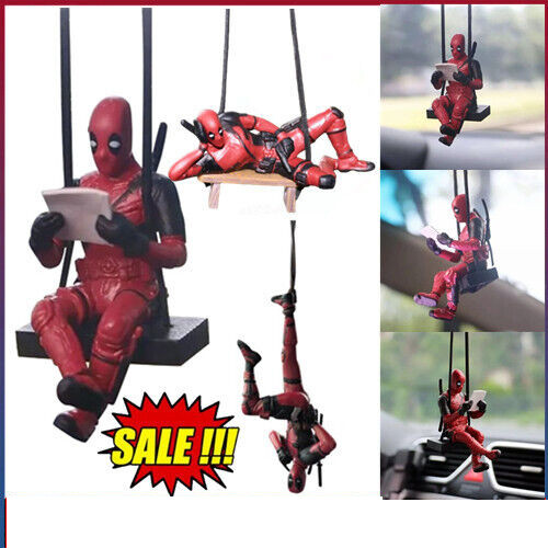 Marvel Deadpool Espelho Retrovisor Do Carro Pingente Leitura Ornamentos ...