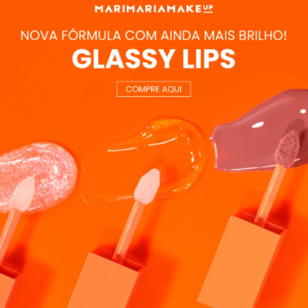 Gloss Labial Glassy Lips Mari Maria Brilhante Brilho Longa Duração ...