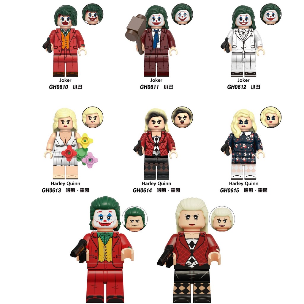 Joker Building Blocks Harley Quinn Figuras Batman Filmes Toy ...
