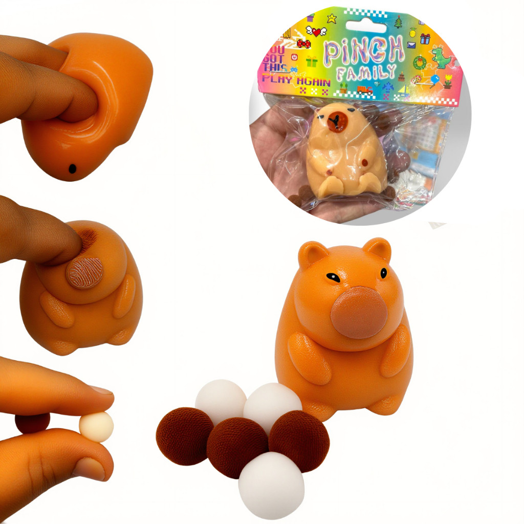 Taba Squishy Pata Gatinho Capivara Brinquedo Fidget Antiestresse Macio e Divertido | Shopee Brasil