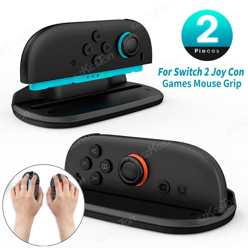 1 Par De Controle De Jogos Mouse Para Nintendo Switch 2 JoyCon Alça ...