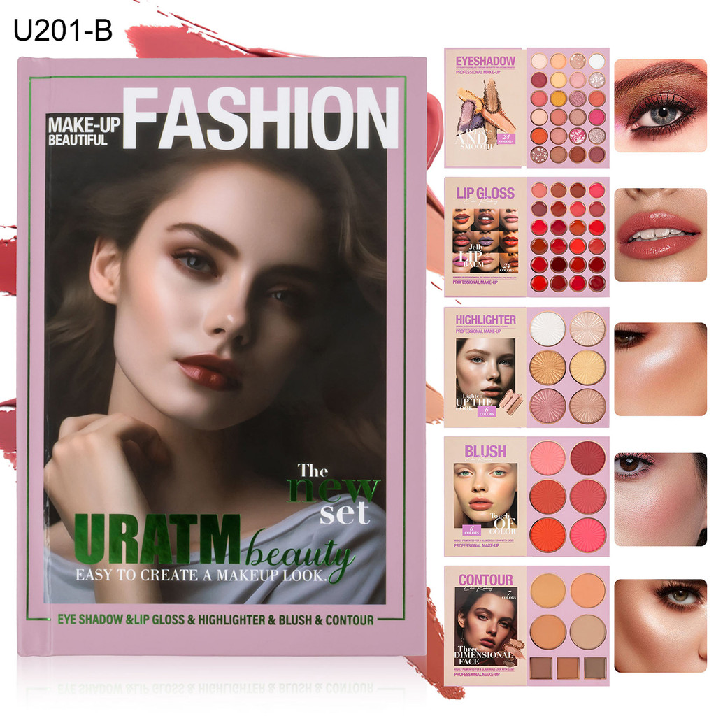 Paleta De Sombras De 24 Cores , Maquiagem Estilo Livro De 5 Camadas Com ...