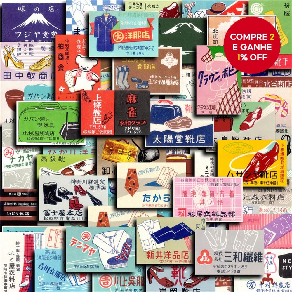 Tcuo 56 Peças Adesivos Criativos Retrô Estilo Japonês , Washi DIY E ...