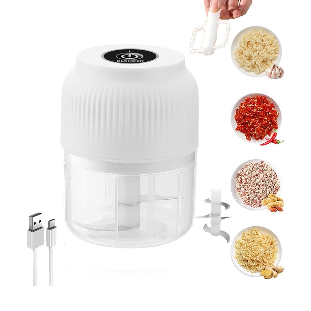 Electric Food Chopper Mini, Wireless Portable USB Charging Small ...