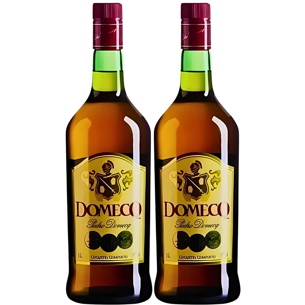 Conhaque Domecq Original 1 Litro Kit Com 2 Garrafas | Shopee Brasil