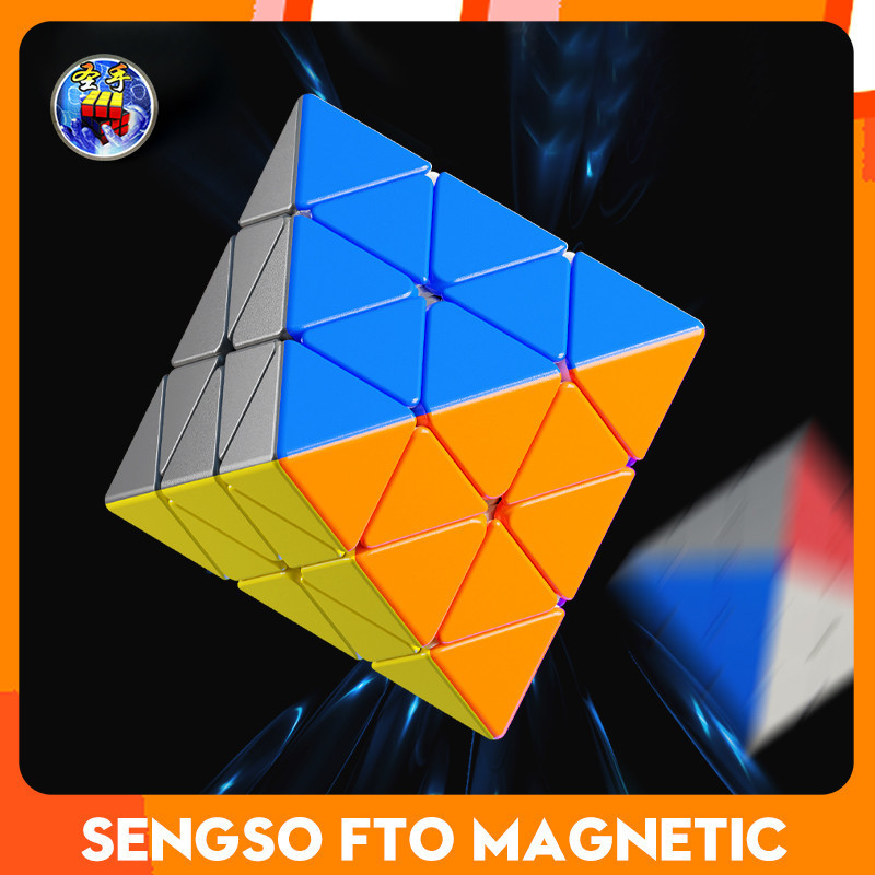 ShengShou FTO Rotativo Octaedro Cubo Mágico Magnético SengSo Speed ...