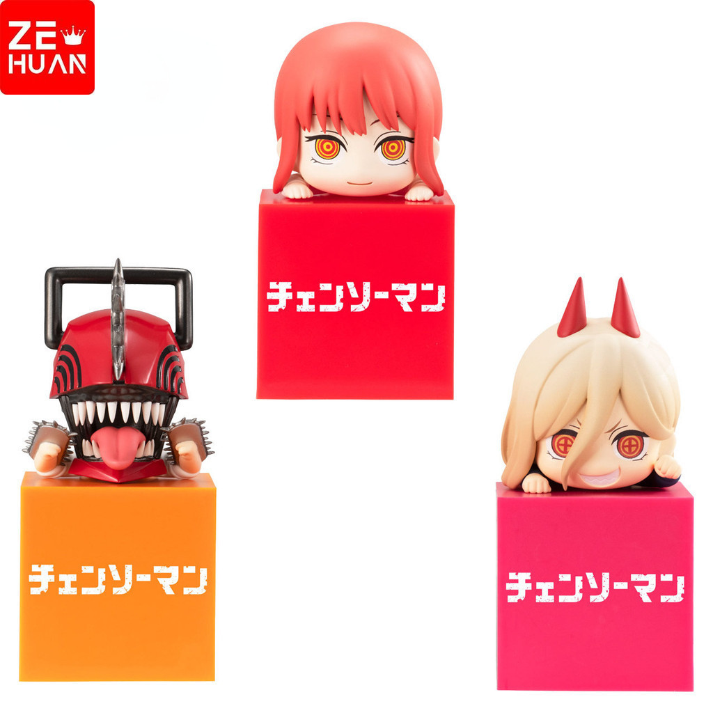 10cm CHAINSAW MAN Makima POWER Denji Anime Gift Modelo action figure ...