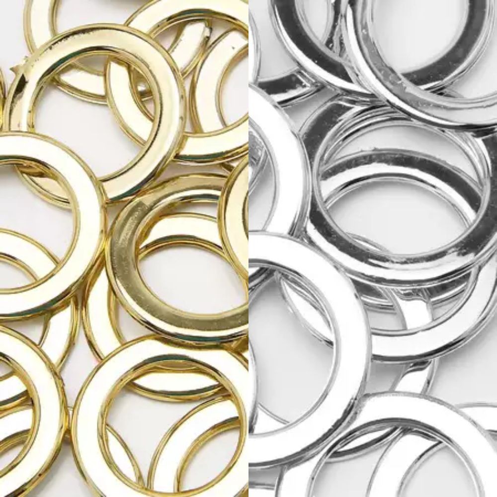 Argola Plastica Dourada 25mm C/25 Unidades - Escolha a cor | Shopee Brasil