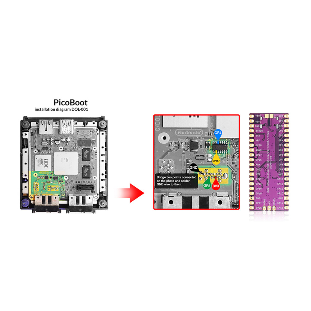 Pico Boot Board Dual-Core Substituir Módulo Leitor Modchip SD2SP2 Para ...