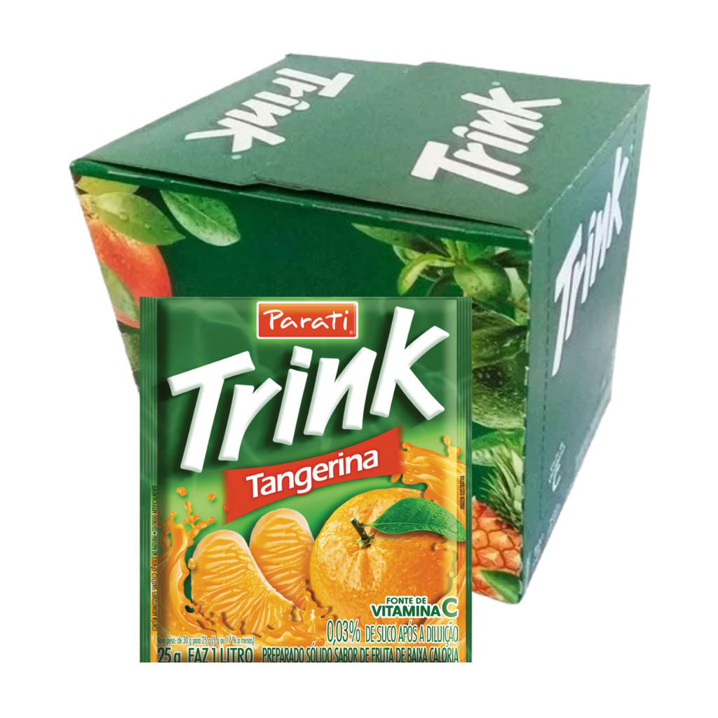 Display 15 unidades Refresco em Pó Trink Tangerina 15g - Caixa com ...