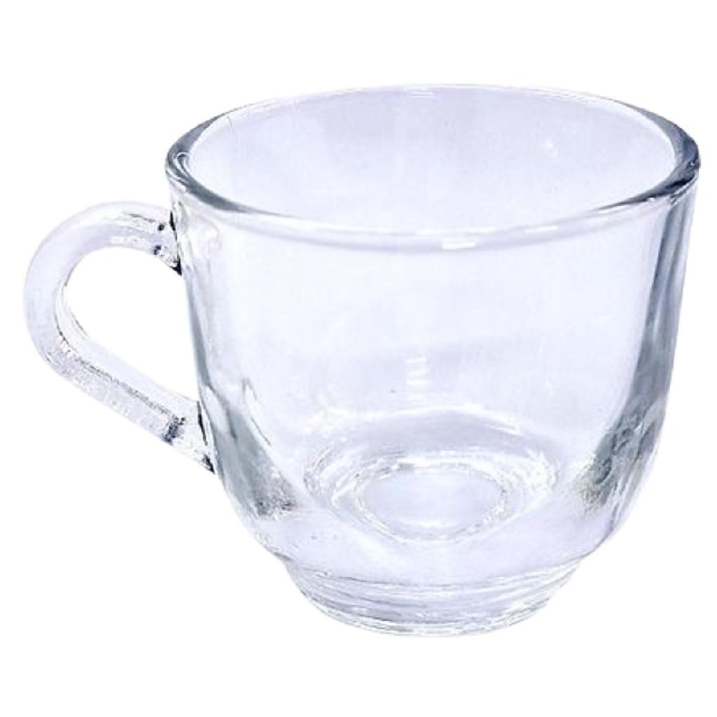 Jogo De Xícaras De Chá 150ml Vidro Transparente Praticasa | Shopee Brasil